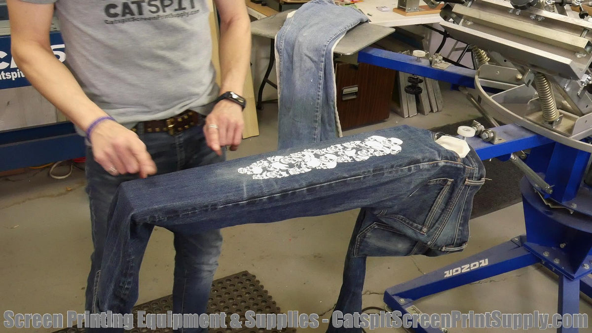 How To Screen Print Denim Jeans: Expanding On Sweat Pant Printing ...