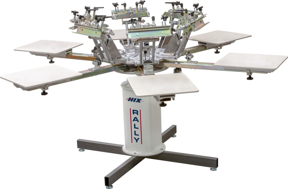 Hix Premier 6/6 Rotary Floor Press — Catspit Screen Print Supply